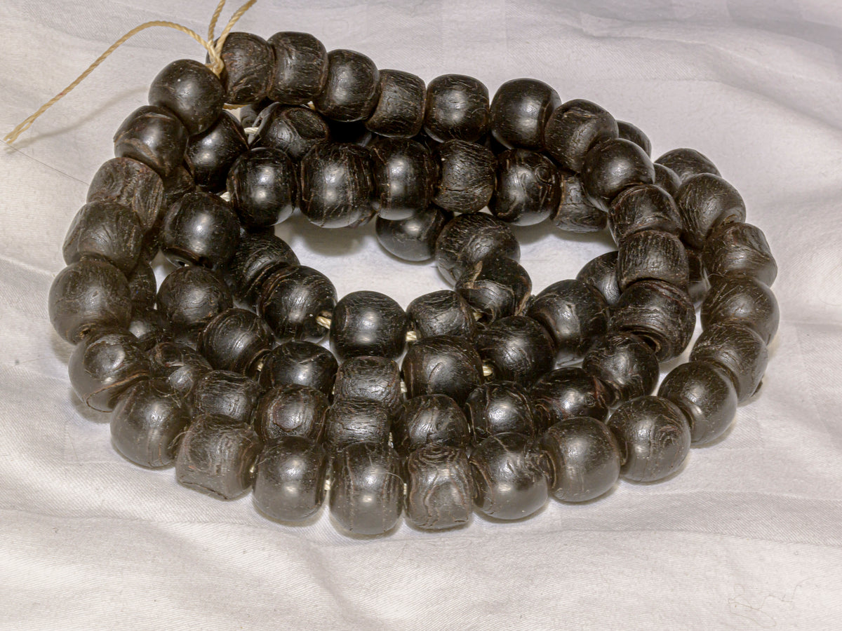 Antique Black Coral Beads Strand from the Red Sea – Natural Vintage ...