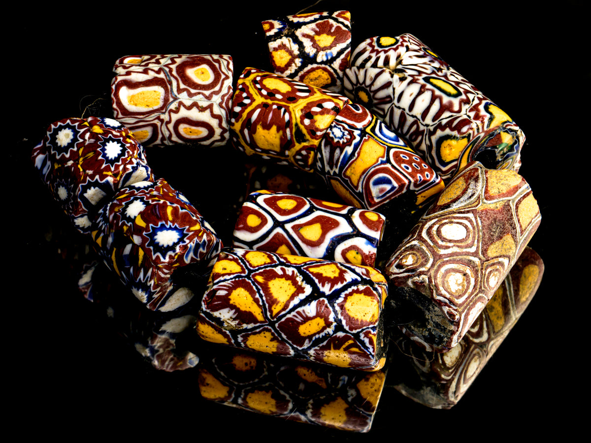 Venetian African Trade Millefiori Beads – Venerable Bead Company